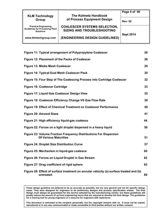Coalescer Systems Selection, Sizing and Troubleshooting | PDF