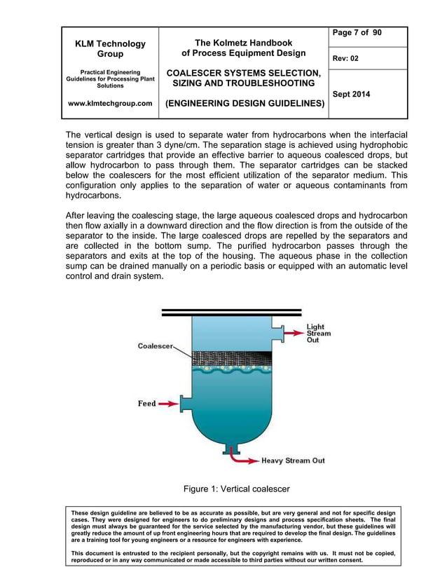 Coalescer Systems Selection, Sizing and Troubleshooting | PDF