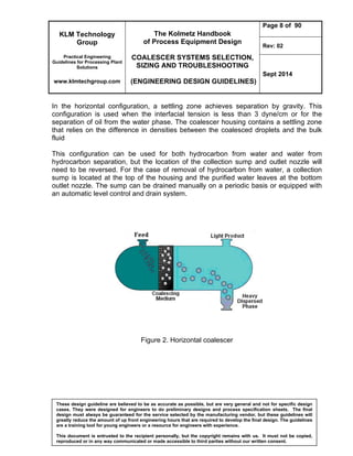 Coalescer Systems Selection, Sizing and Troubleshooting | PDF