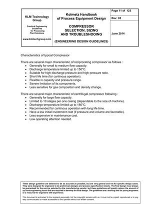 Compressor Systems Selection Sizing and Troubleshooting | PDF