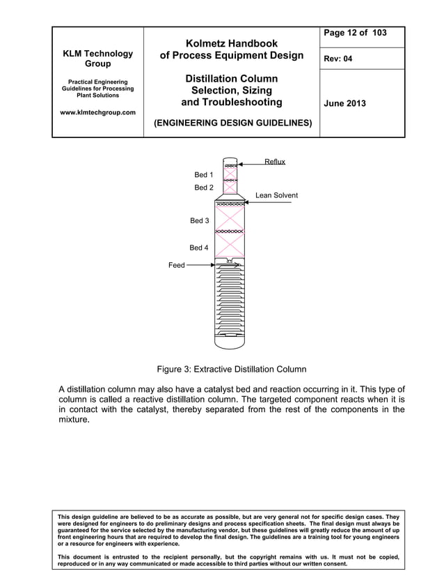 Distillation Column Systems Selection, Sizing and Troubleshooting | PDF