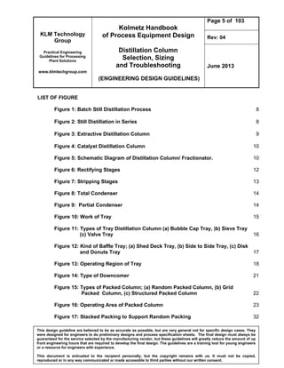 Distillation Column Systems Selection, Sizing and Troubleshooting | PDF ...