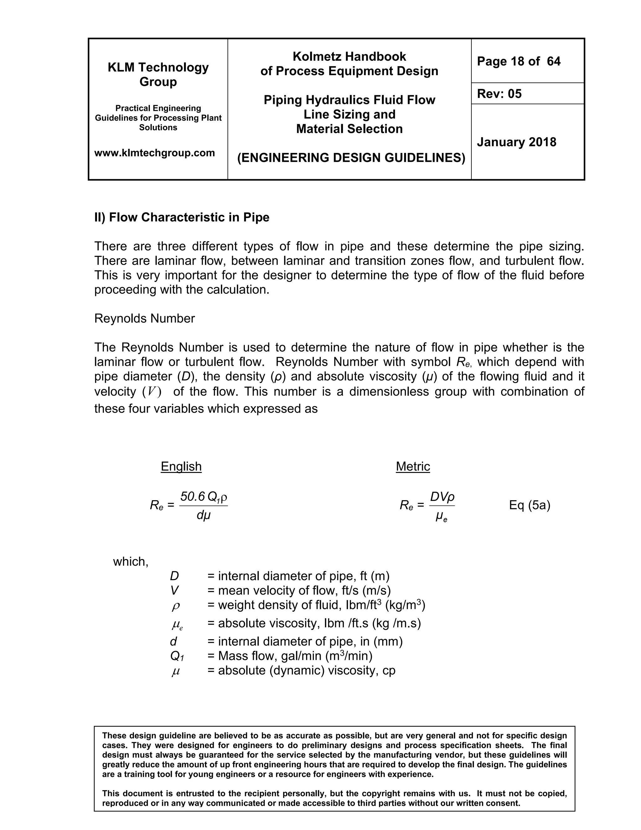 Piping Hydraulics Fluid Flow Selection, Sizing and Troubleshooting | PDF