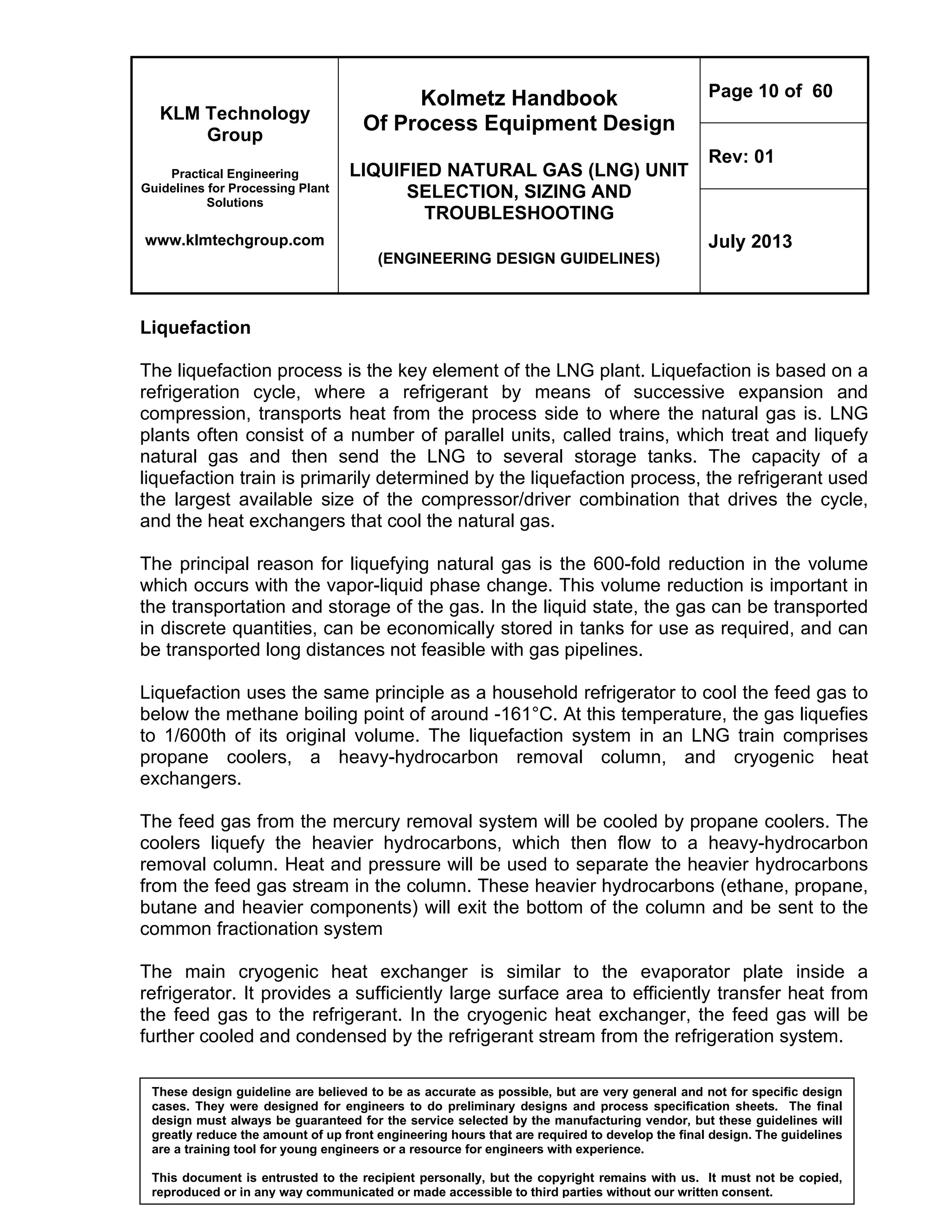 Liquified Natural Gas Units Selection, Sizing and Troubleshooting | PDF