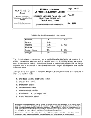Liquified Natural Gas Units Selection, Sizing and Troubleshooting | PDF
