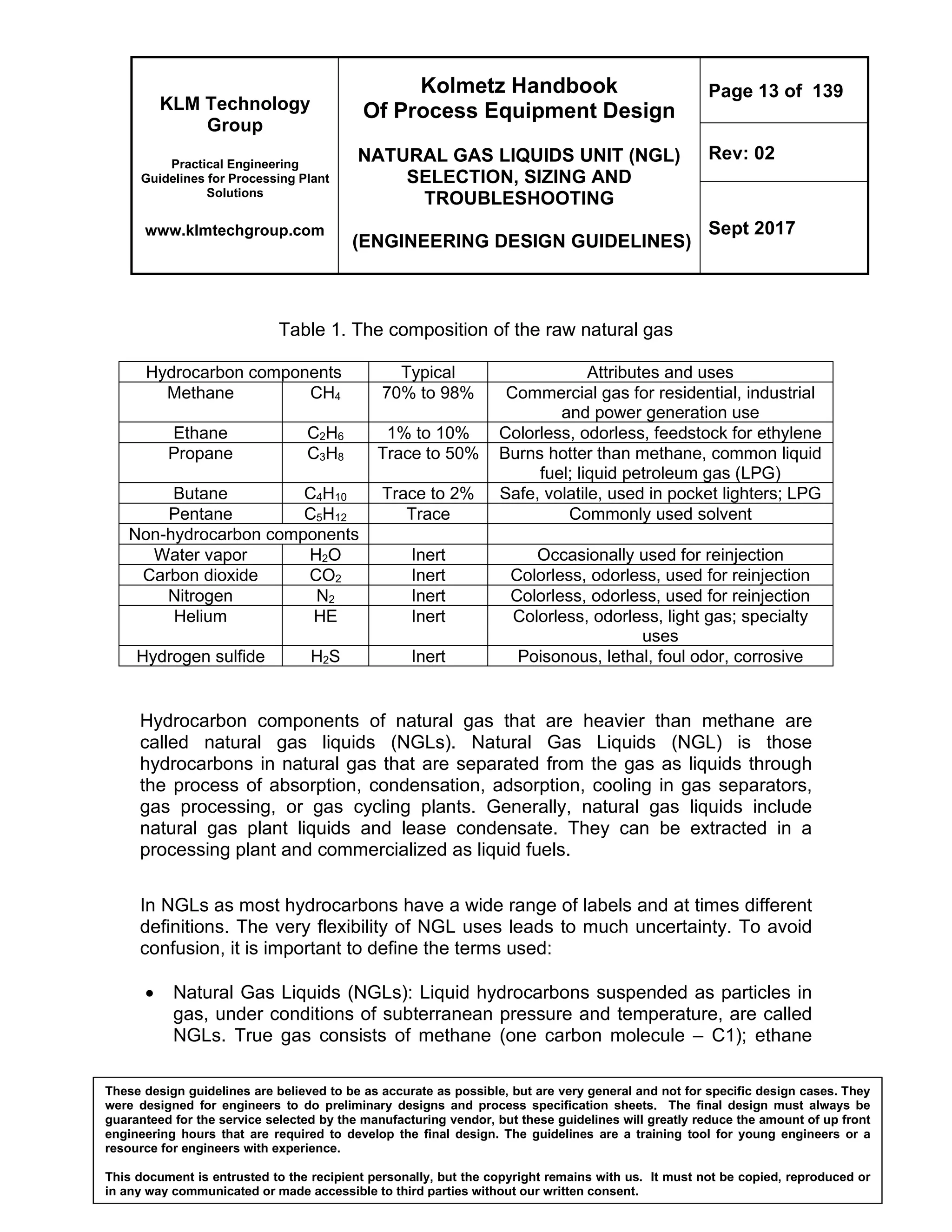 Natural Gas Liquids Units Selection, Sizing and Troubleshooting | PDF