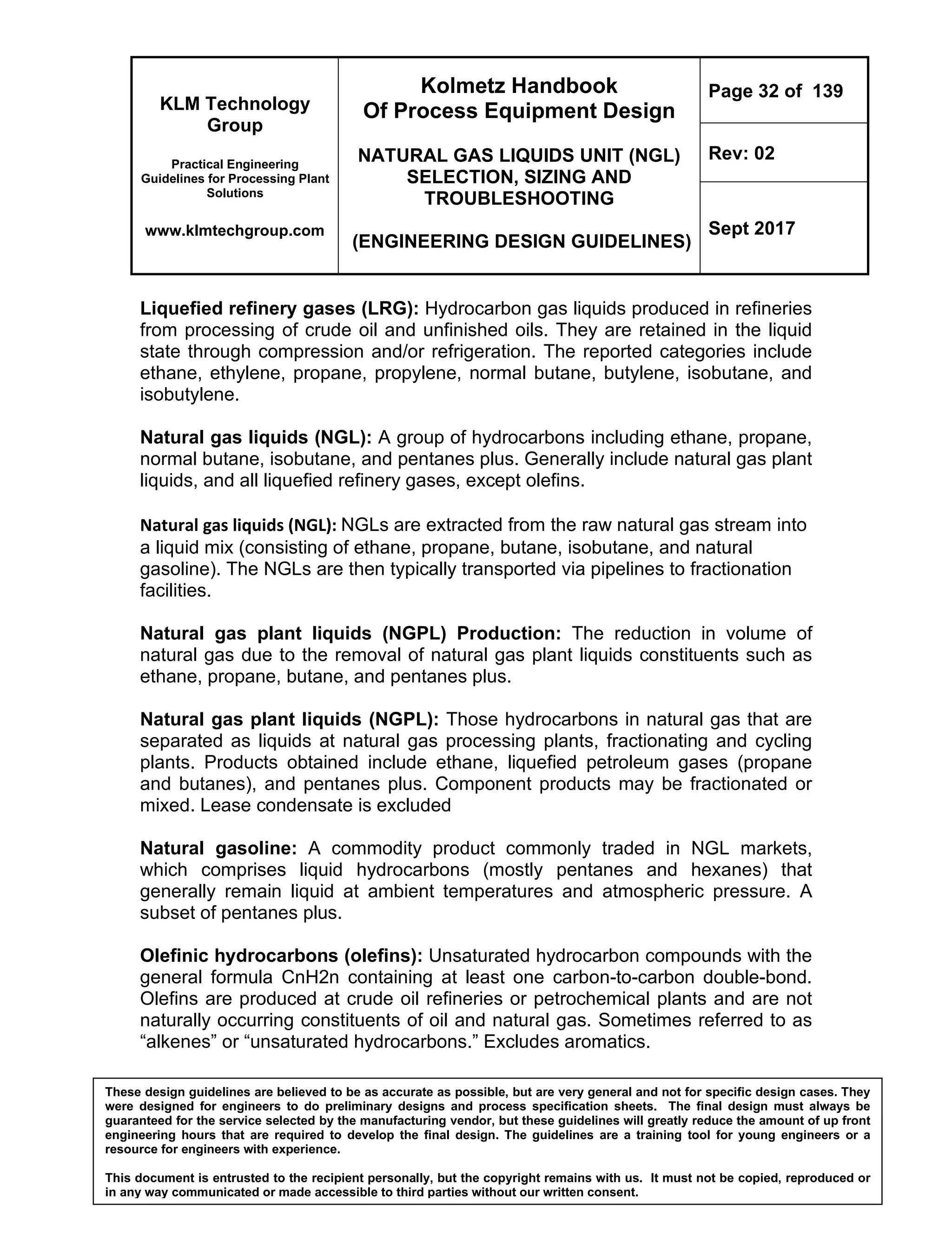 Natural Gas Liquids Units Selection, Sizing and Troubleshooting | PDF