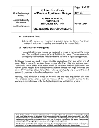 Pump Systems Selection, Sizing and Troubleshooting | PDF