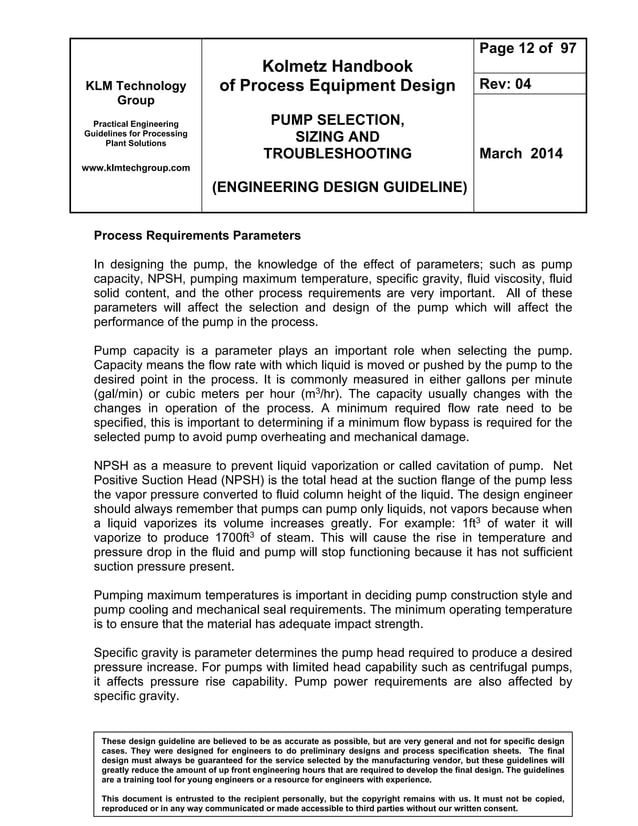 Pump Systems Selection, Sizing and Troubleshooting | PDF