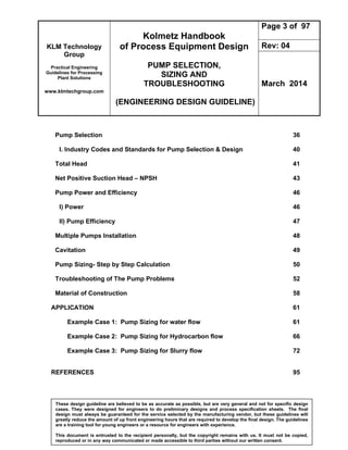 Pump Systems Selection, Sizing and Troubleshooting | PDF