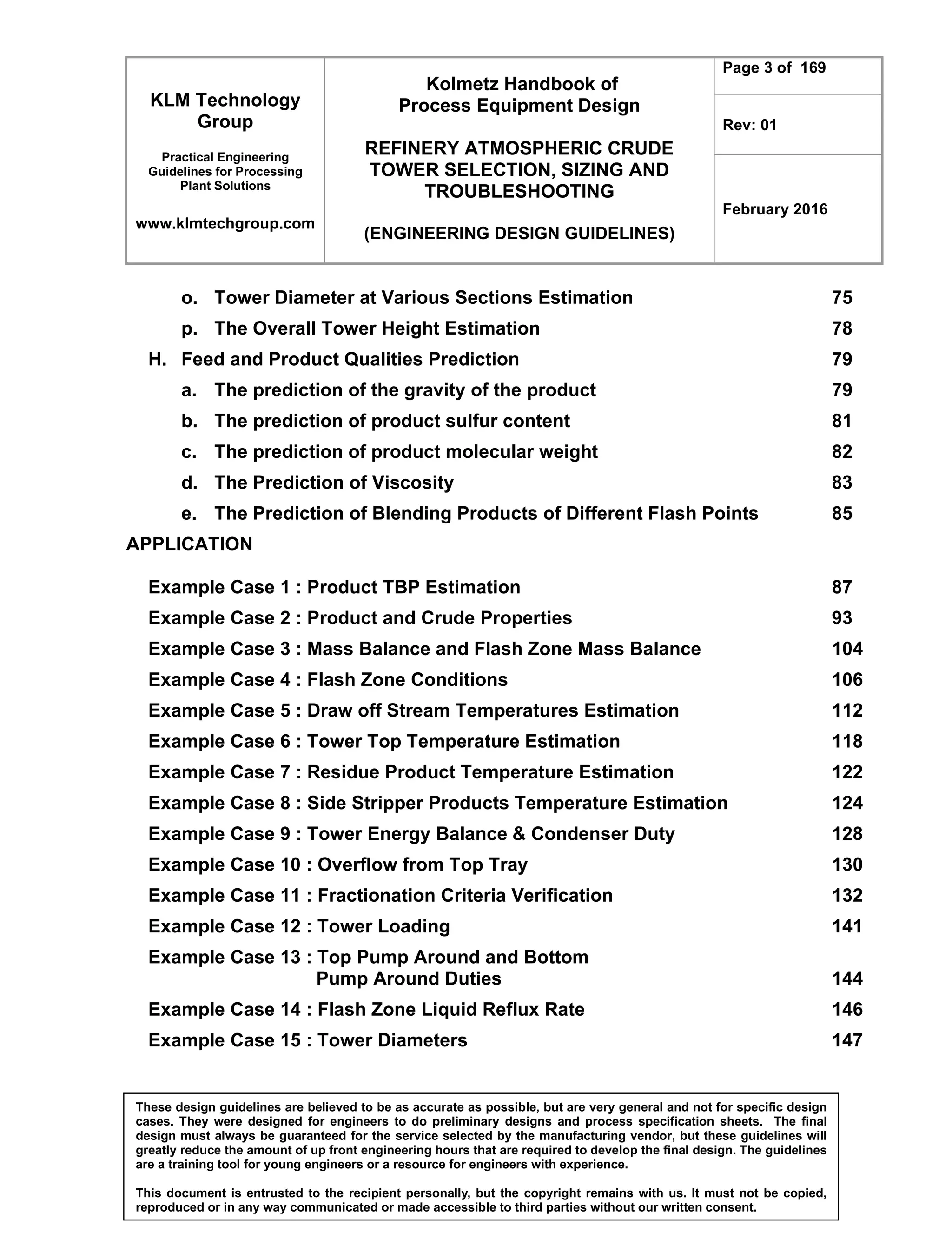 Refinery Atmospheric Crude Tower Selection, Sizing and Troubleshooting ...