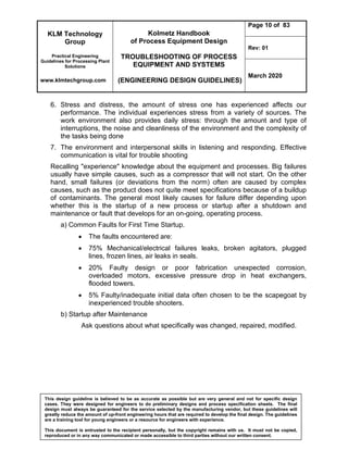 Process Equipment Troubleshooting | PDF