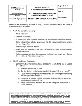 Process Equipment Troubleshooting | PDF