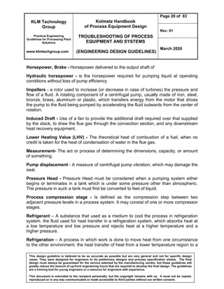 Process Equipment Troubleshooting | PDF
