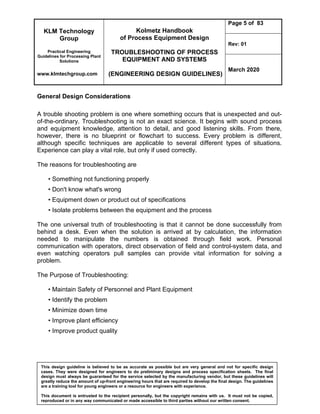 Process Equipment Troubleshooting | PDF