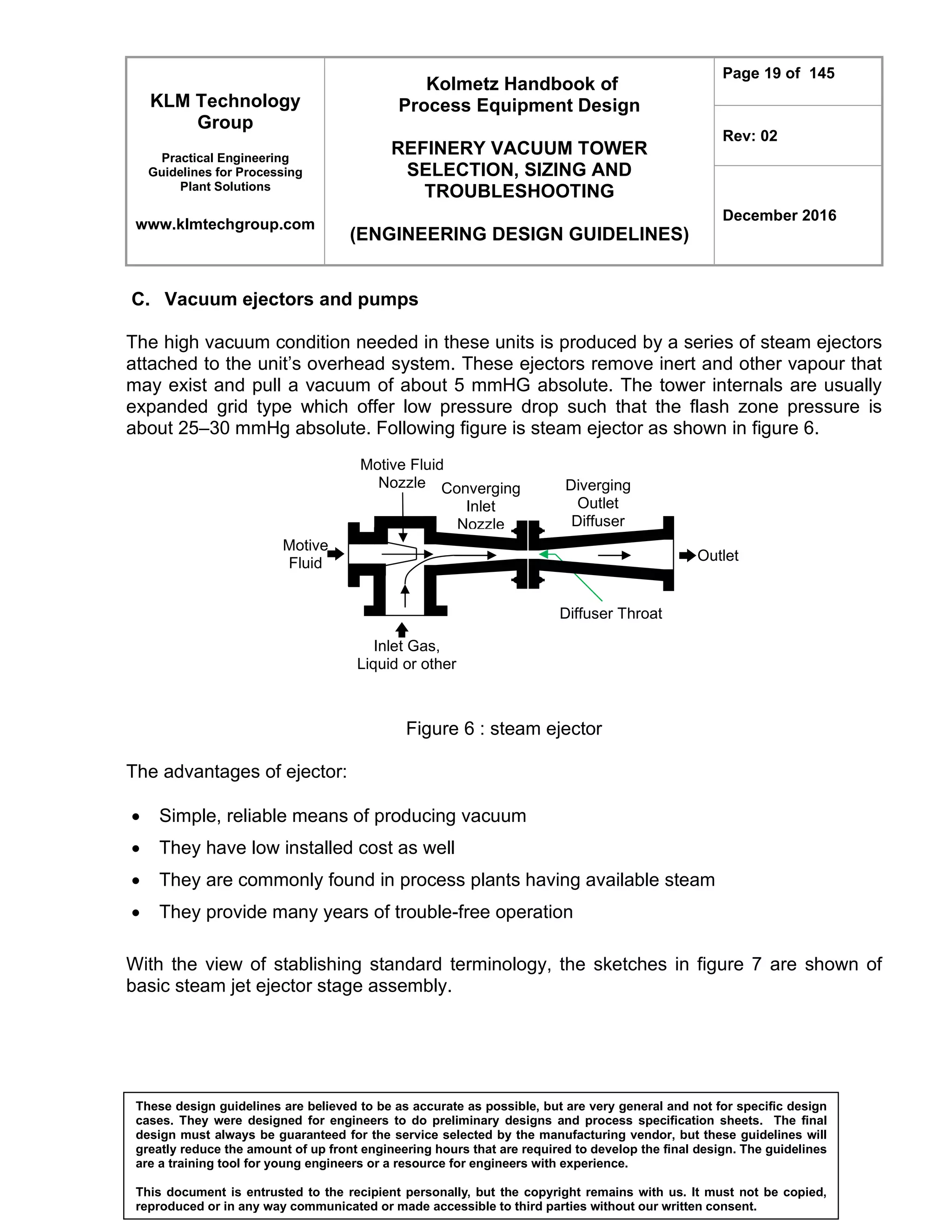Refining Vacuum Tower Selection Sizing and Troubleshooting | PDF