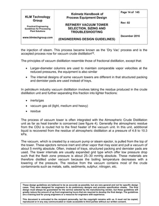 Refining Vacuum Tower Selection Sizing and Troubleshooting | PDF