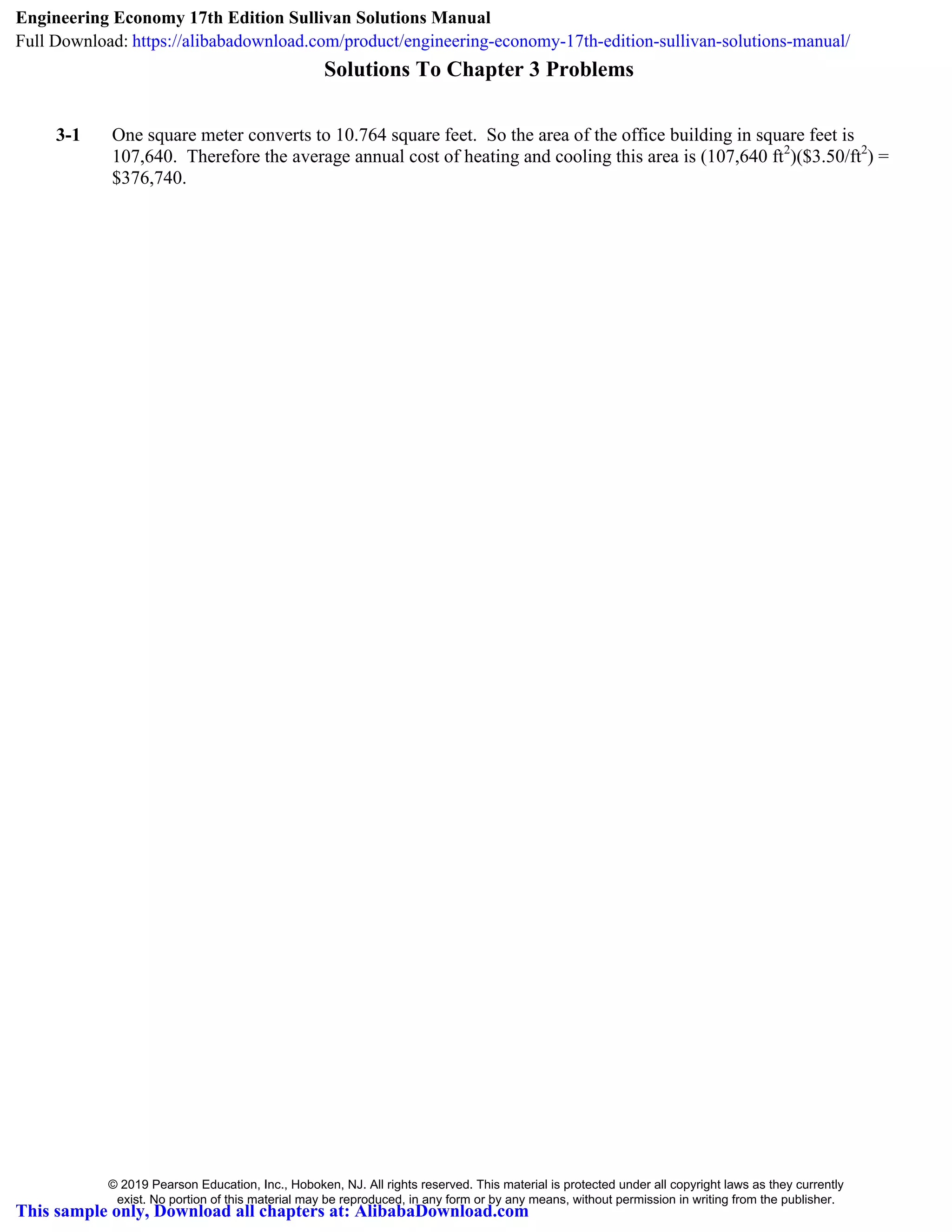 Engineering Economy 17th Edition Sullivan Solutions Manual | PDF
