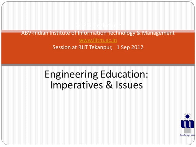 Engineering education-rjit-2012 | PDF