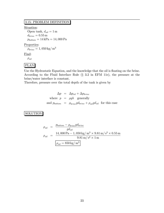Engineering Fluid Mechanics 11th Edition Elger Solutions Manual | PDF | Physics | Science