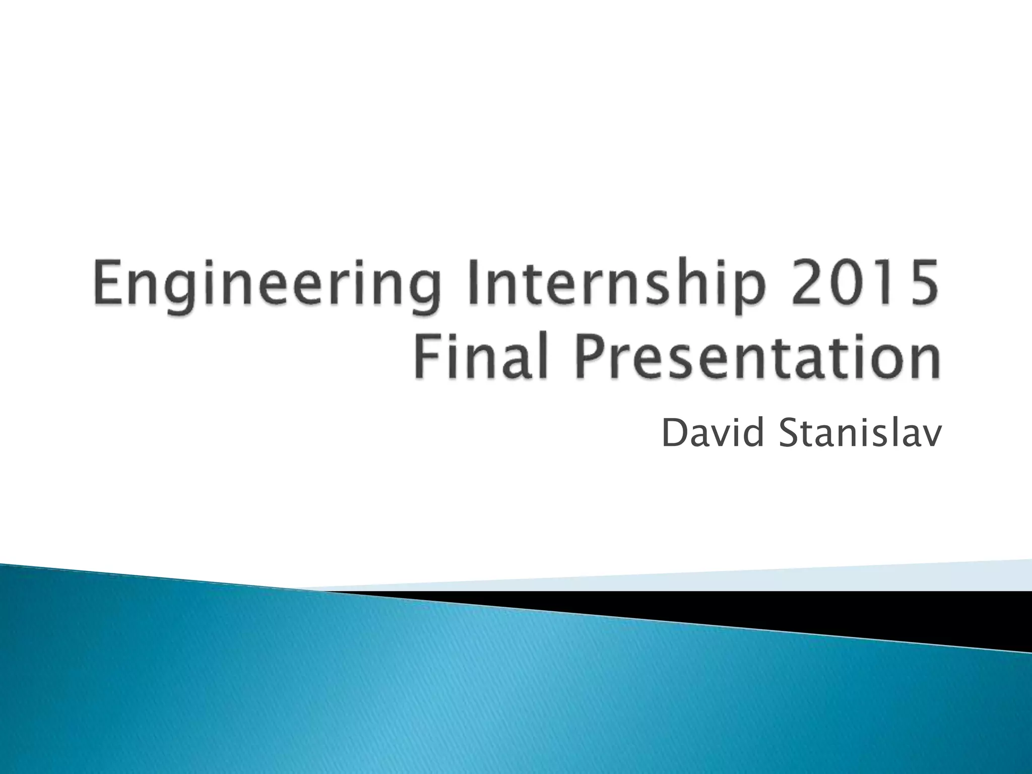 Engineering Internship Final Presentation 22209on Pptx