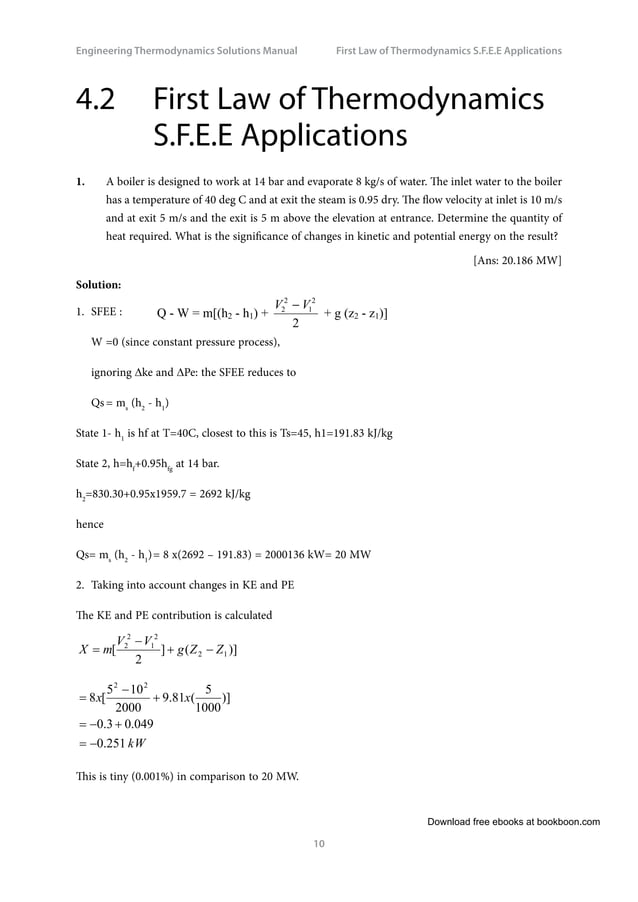 Engineering thermodynamics-solutions-manual | PDF