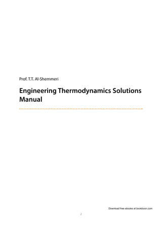 Engineering thermodynamics-solutions-manual | PDF