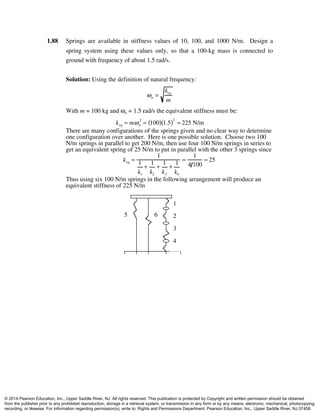 Engineering Vibration 4th Edition Inman Solutions Manual | PDF