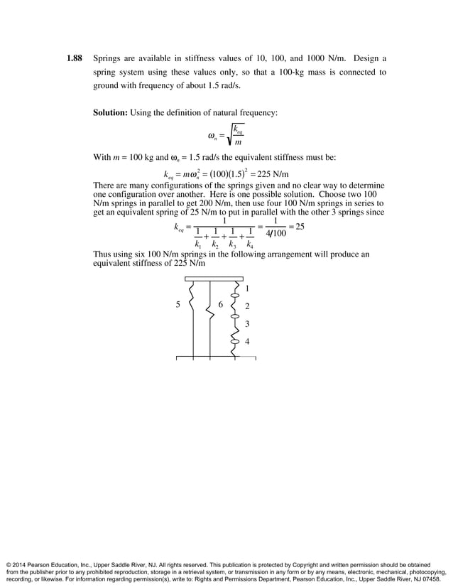 Engineering Vibration 4th Edition Inman Solutions Manual | PDF