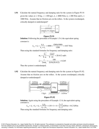 Engineering Vibration 4th Edition Inman Solutions Manual | PDF