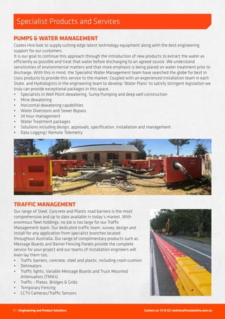 Coates Hire Engineering and Product Solutions | PDF