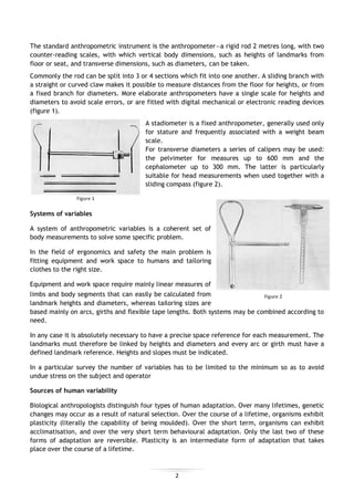 Engineering anthropometry | PDF