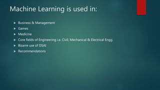 Engineering Applications of Machine Learning | PPTX