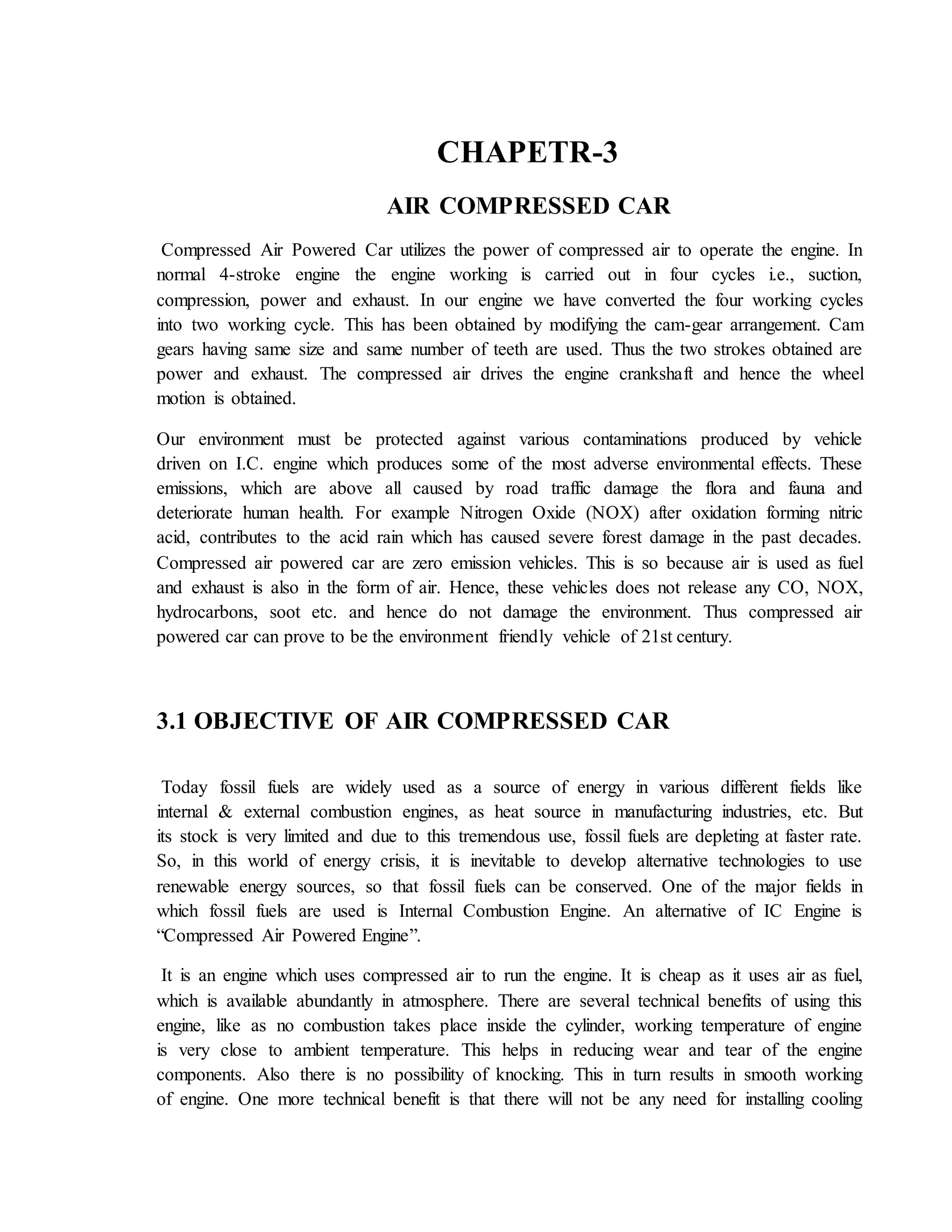 Engineering applications of compressed air car | DOCX