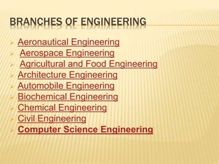 Engineering as a career | PPTX