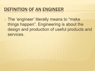 Engineering as a career | PPTX