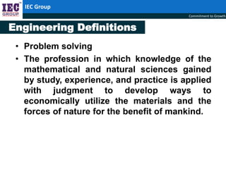 Engineering as a career ppt | PPT