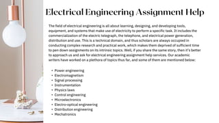 Engineering assignment help | PPTX