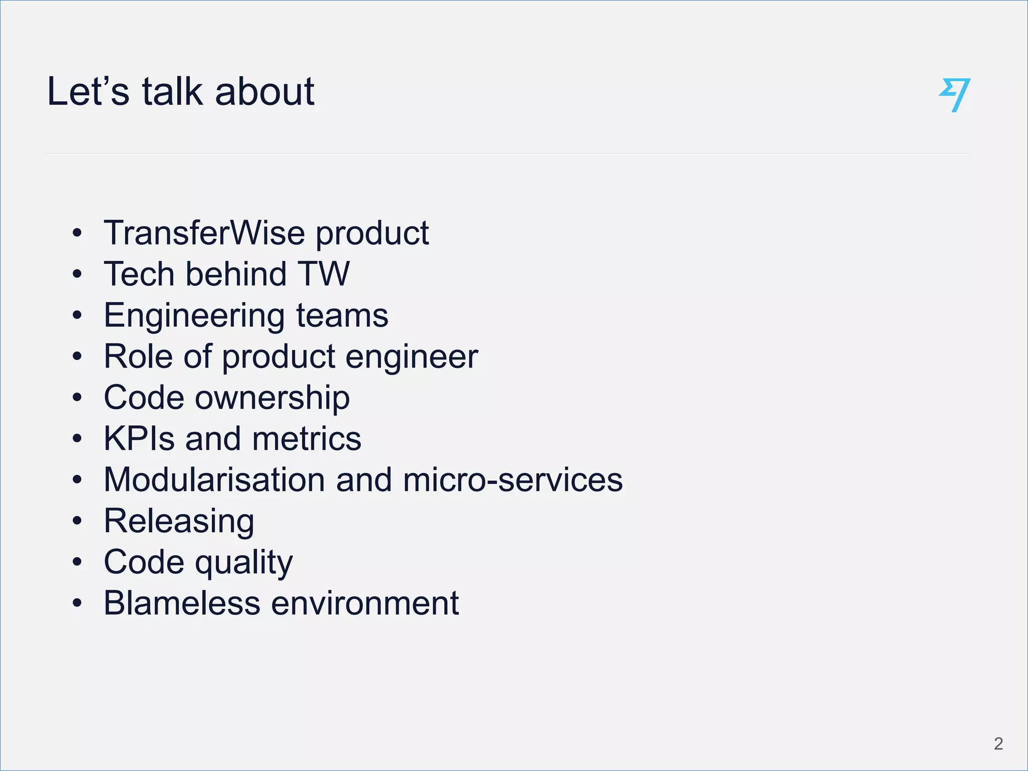 Engineering at TransferWise | PPTX