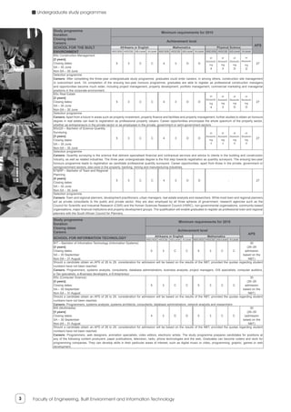 Faculty of Engineering, Built Environment and Information Technology ...