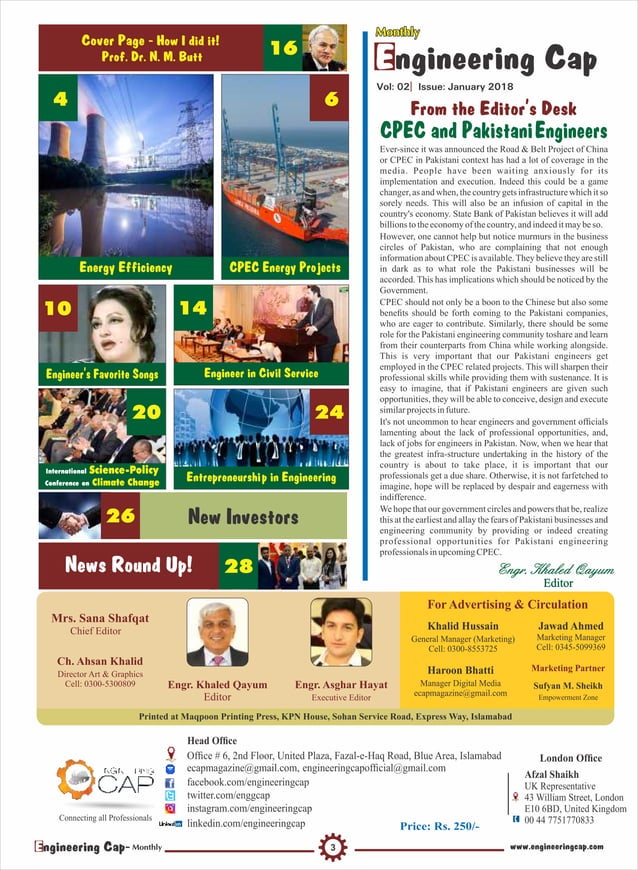 “Engineering cap”, is the largest circulated and leading engineering ...