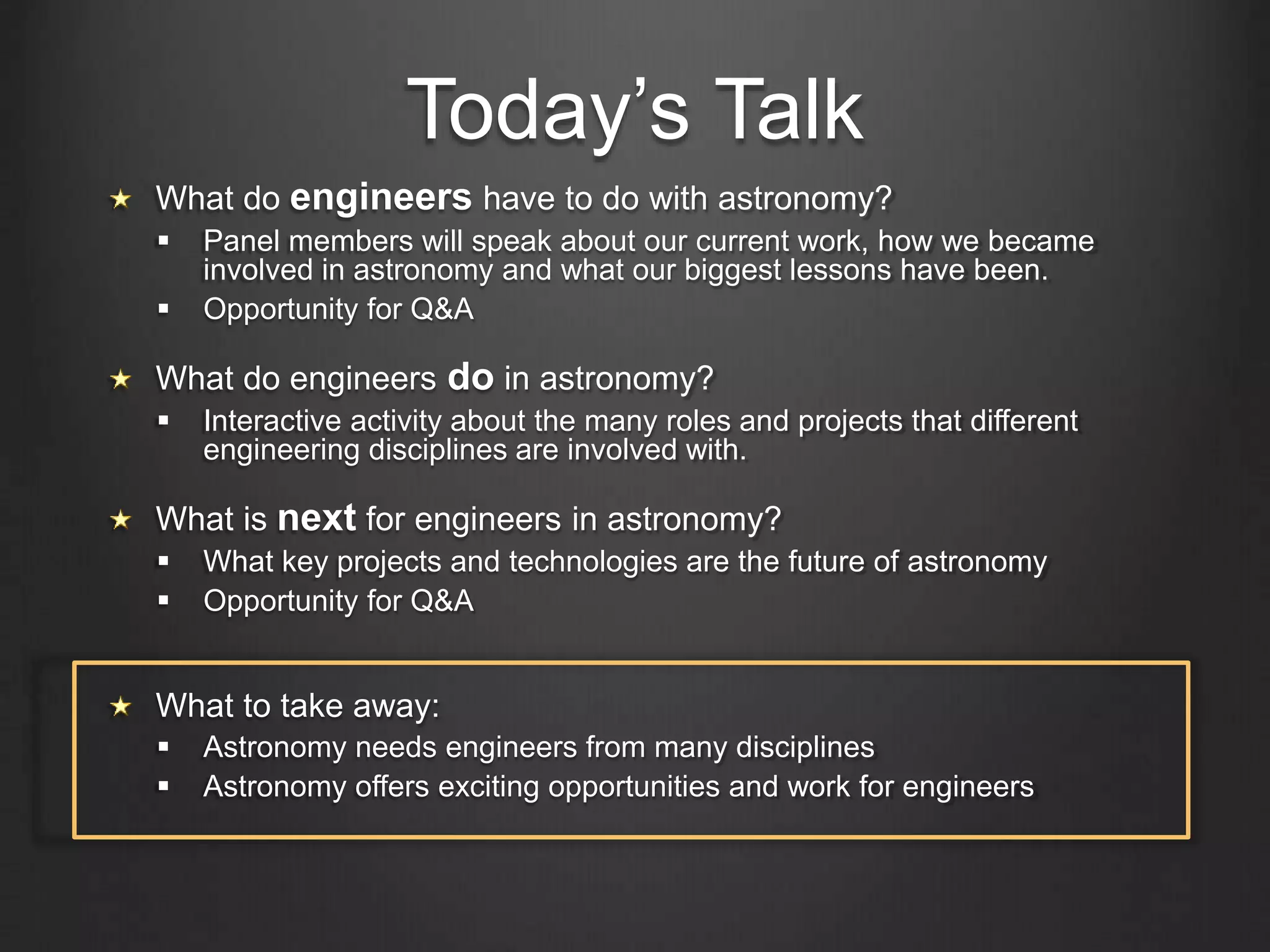 Engineering Careers in Astronomy | PPTX | Space and Astronomy | Science