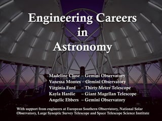 Engineering Careers in Astronomy | PPT
