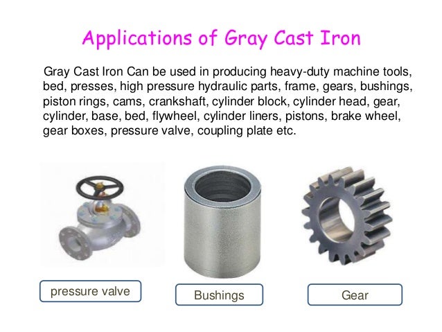 Various types of engineering cast iron