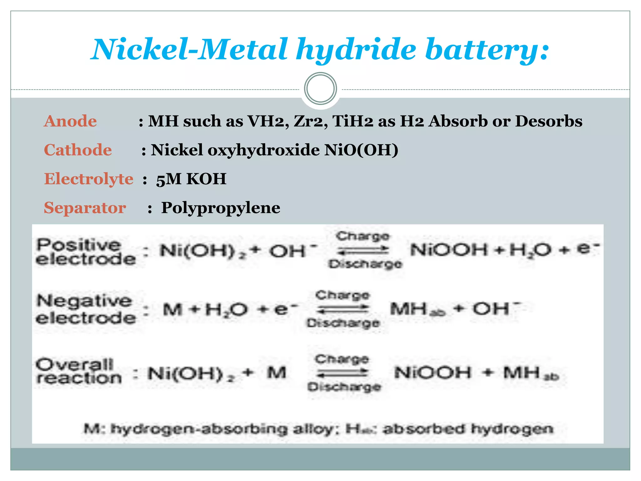 Engineering chemistry battery- Module 1 | PPTX