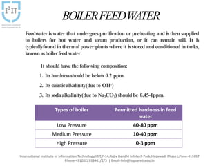 Engineering chemistry | Water Treatment (boiler problem) | PPTX