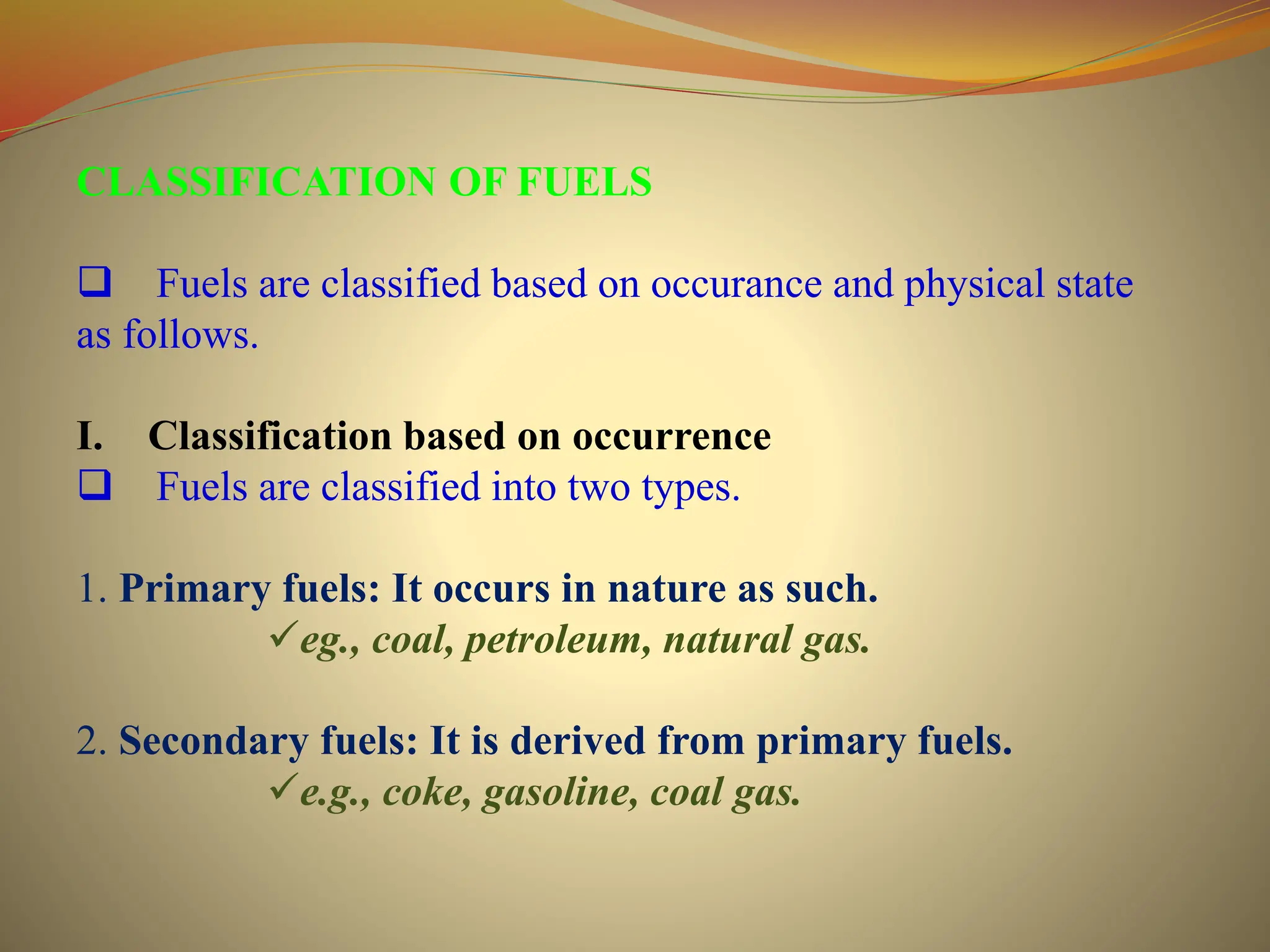 Engineering Chemistry Unit-5 title Fuels | PPTX