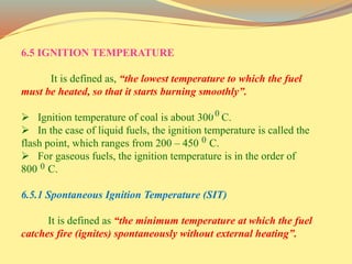 Engineering Chemistry Unit 6 title Combustion of fuels | PPTX