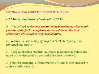 Engineering Chemistry Unit 6 title Combustion of fuels | PPTX