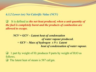 Engineering Chemistry Unit 6 title Combustion of fuels | PPTX